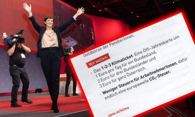 Rendi-Wagner lässt Katze aus dem Sack: „Endlich CO2-Steuer“ und „FPÖ ...